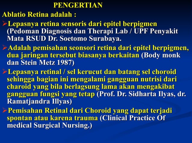 Ablatio retina | PPT