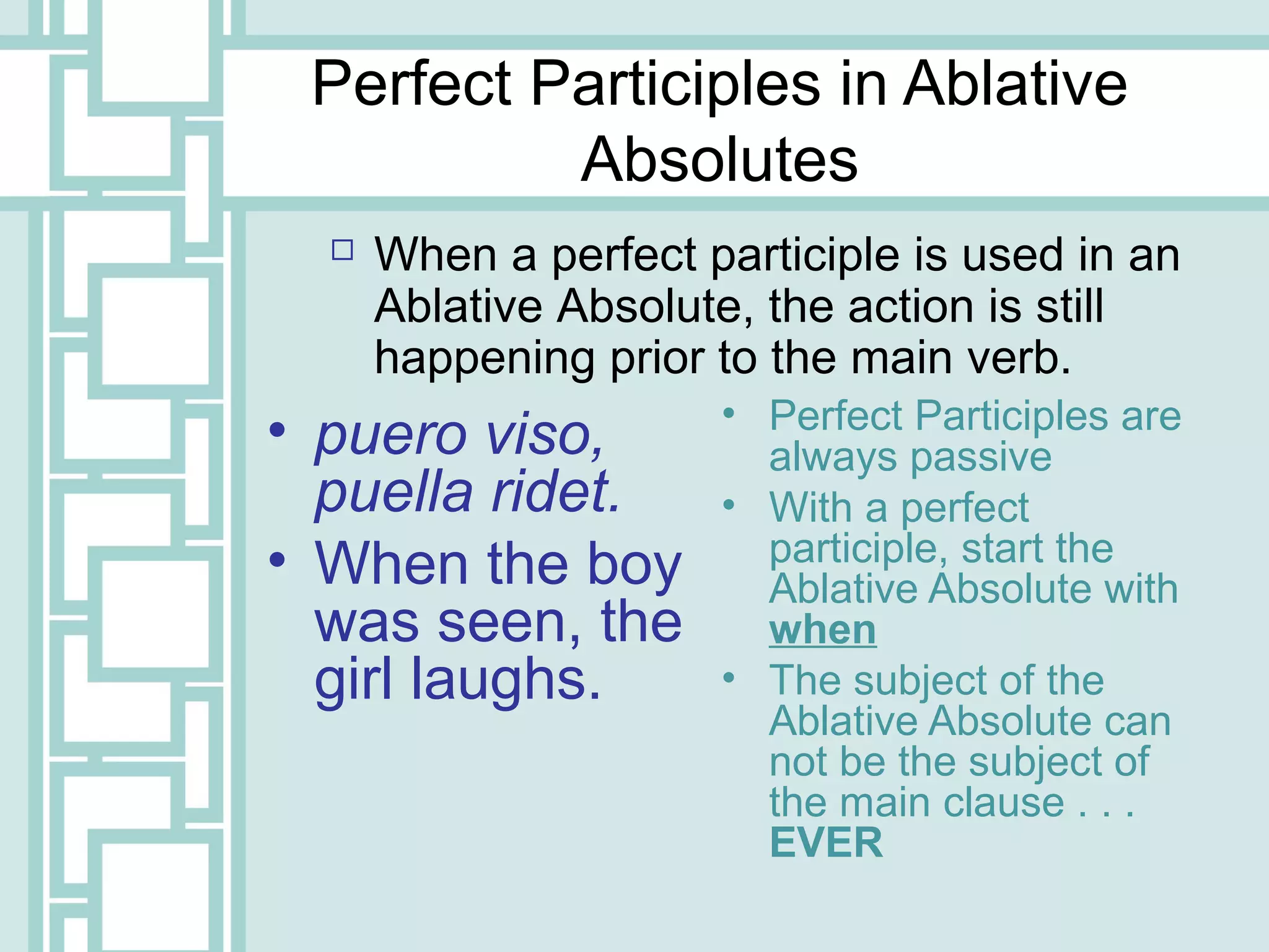 Unit Seven - Ablative absolute | PPT