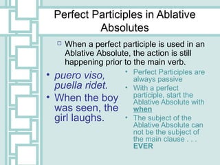 Unit Seven - Ablative absolute | PPT