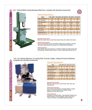 ABL Machine Tools-General Catalogue | PDF