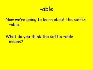 -able | PPT