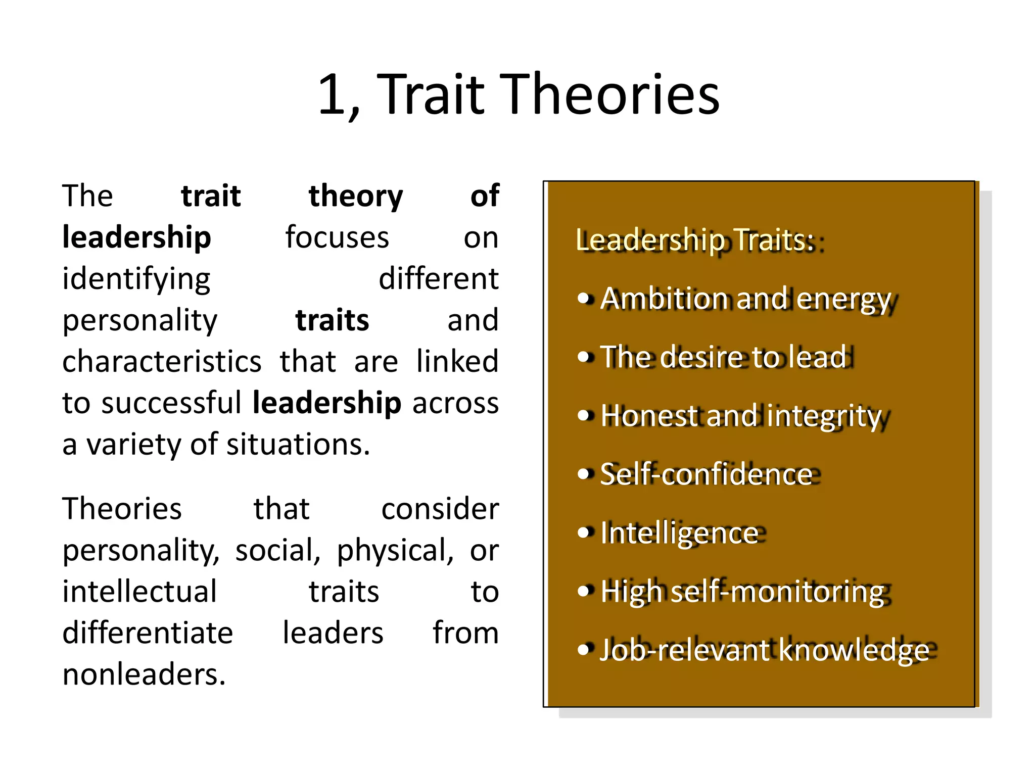 Leadership Concept, Theories and Styles | PPTX