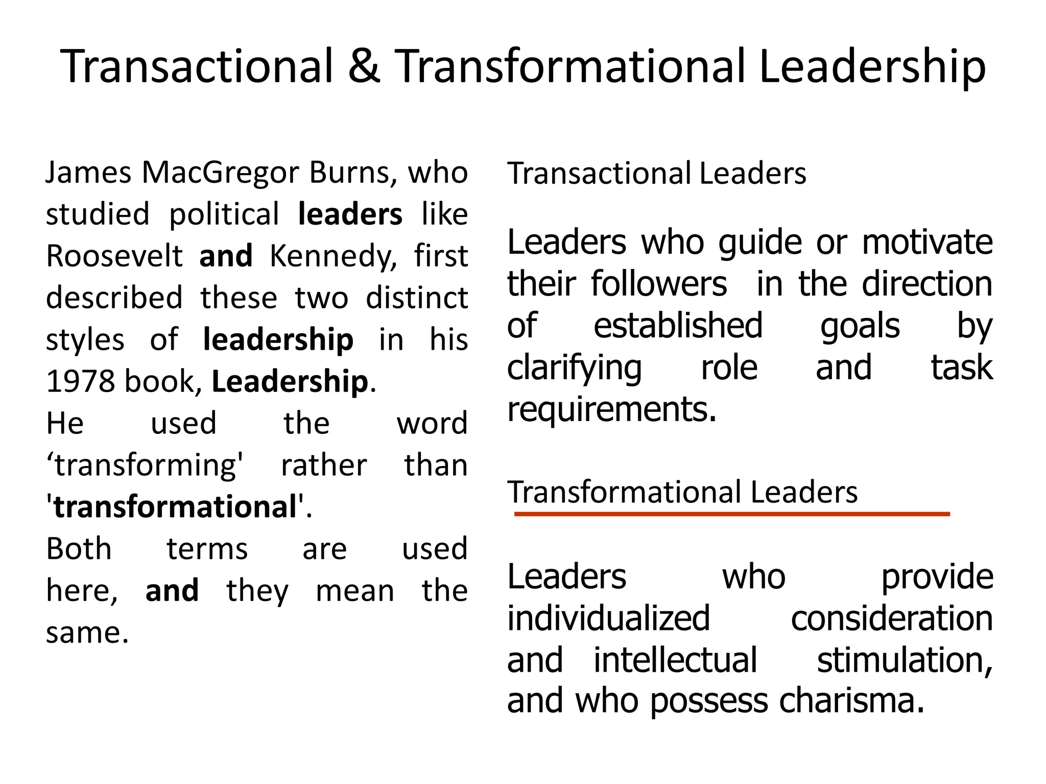 Leadership Concept, Theories and Styles | PPTX