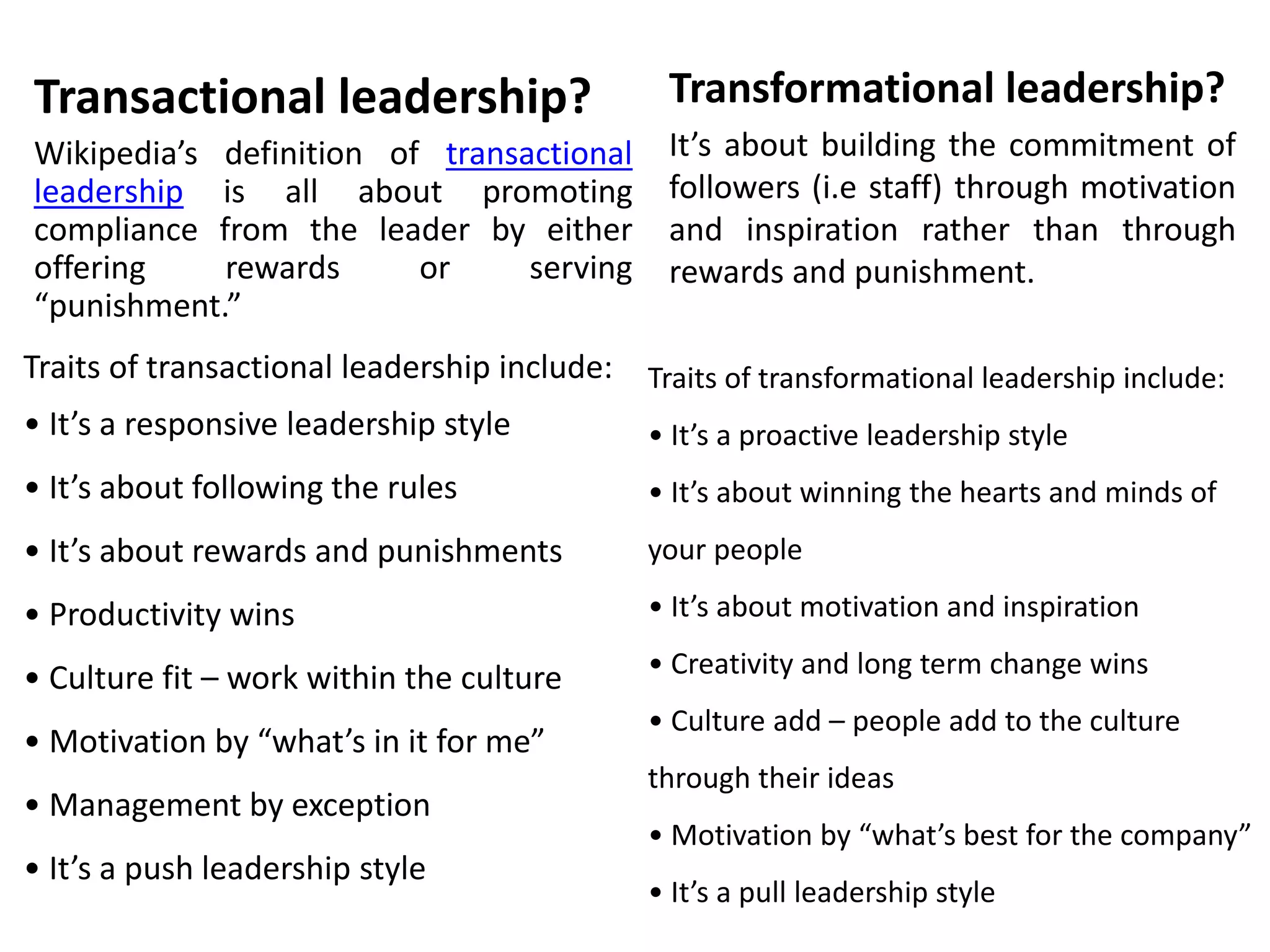 Leadership Concept, Theories and Styles | PPTX