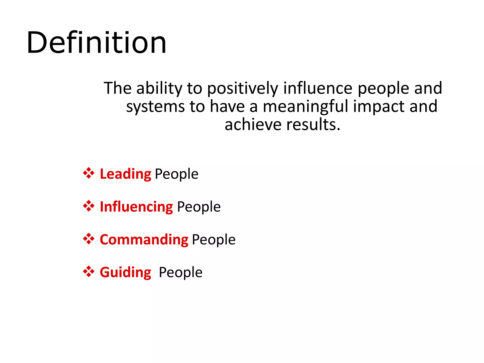 Leadership Concept, Theories and Styles | PPTX