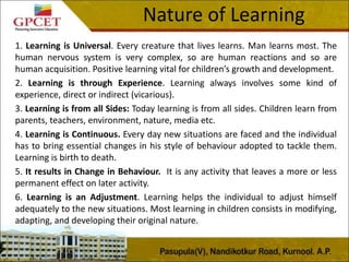 The Process of Learning | PPT