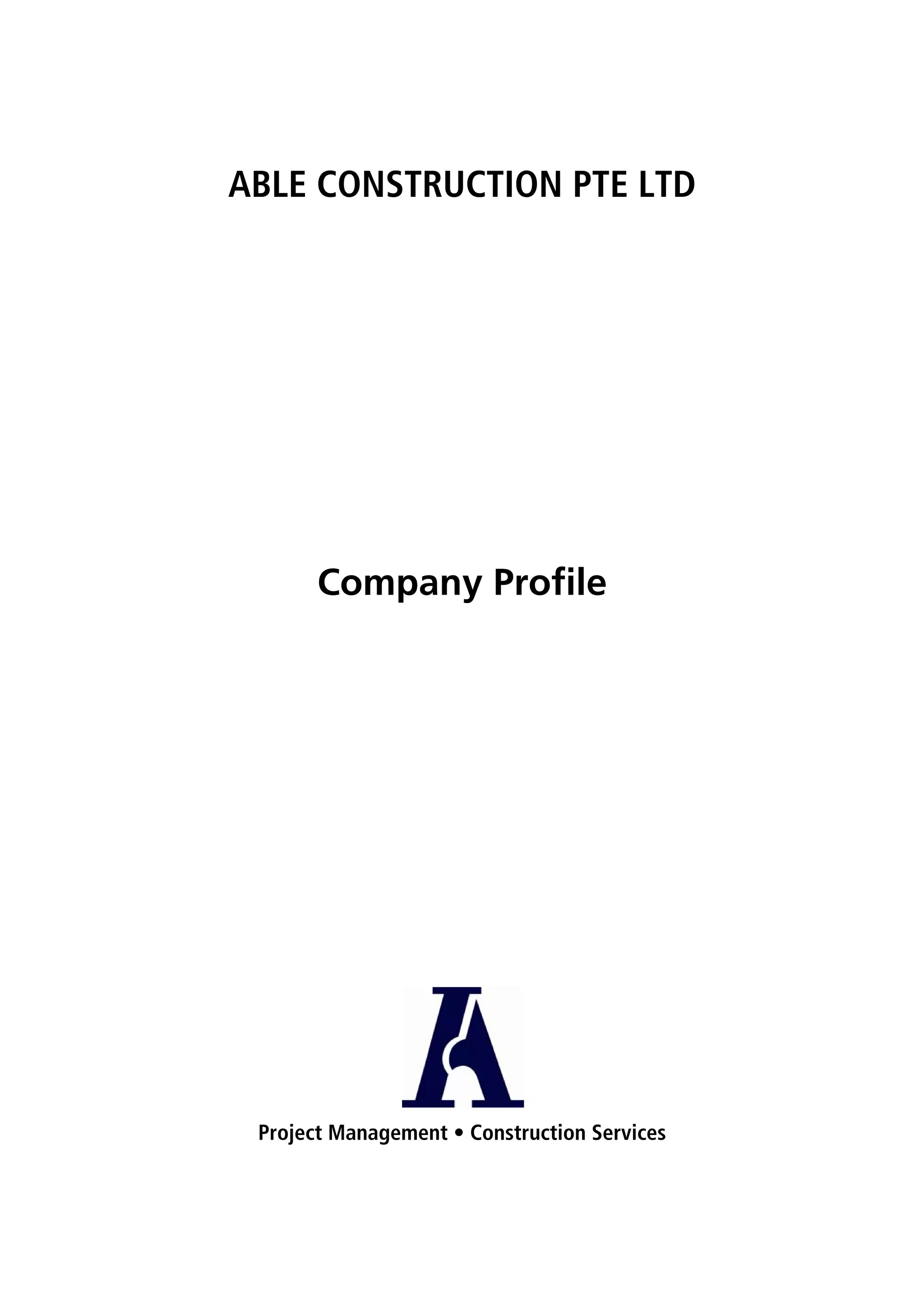 Able construction pte ltd company profile | PDF