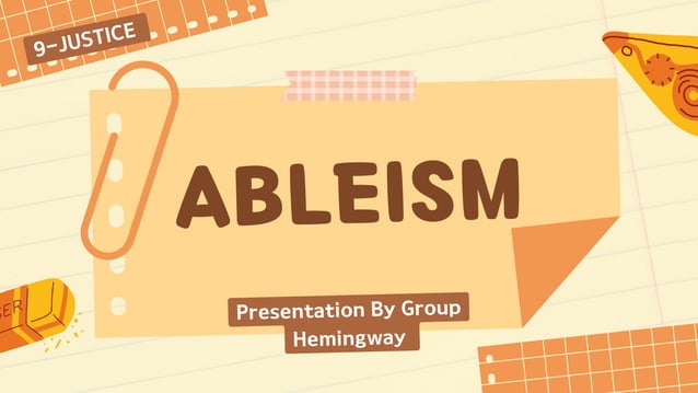 what is ableism? Hw does this affect people and society? | PDF ...
