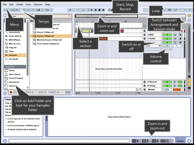 Ableton Lesson 1 Beat Making (electronic music lab) | PDF