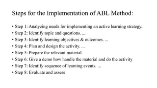 Activity based learning in Early Childhood Education.PPTX