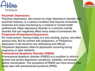 Ablixa ppt (Escitalopram) | PPT