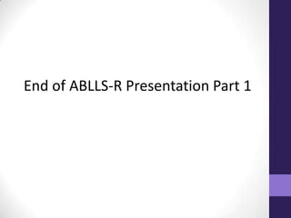 Ablls r part 1 | PPTX