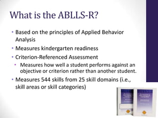 Ablls r part 1 | PPTX