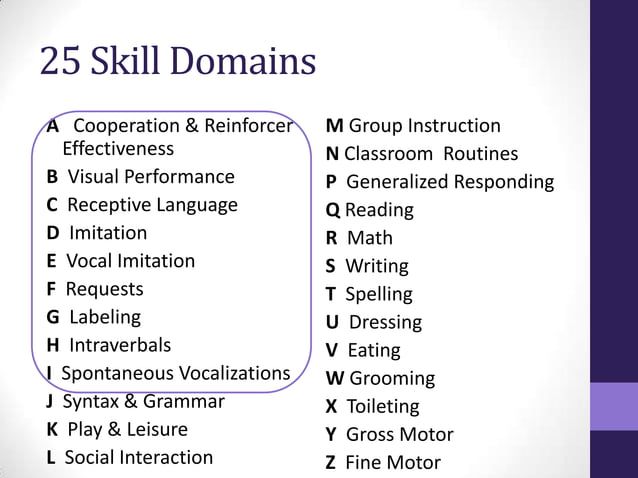 Ablls r part 1 | PPTX