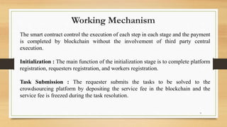 Blockchain Technologies and Crowdsourcing | PPTX