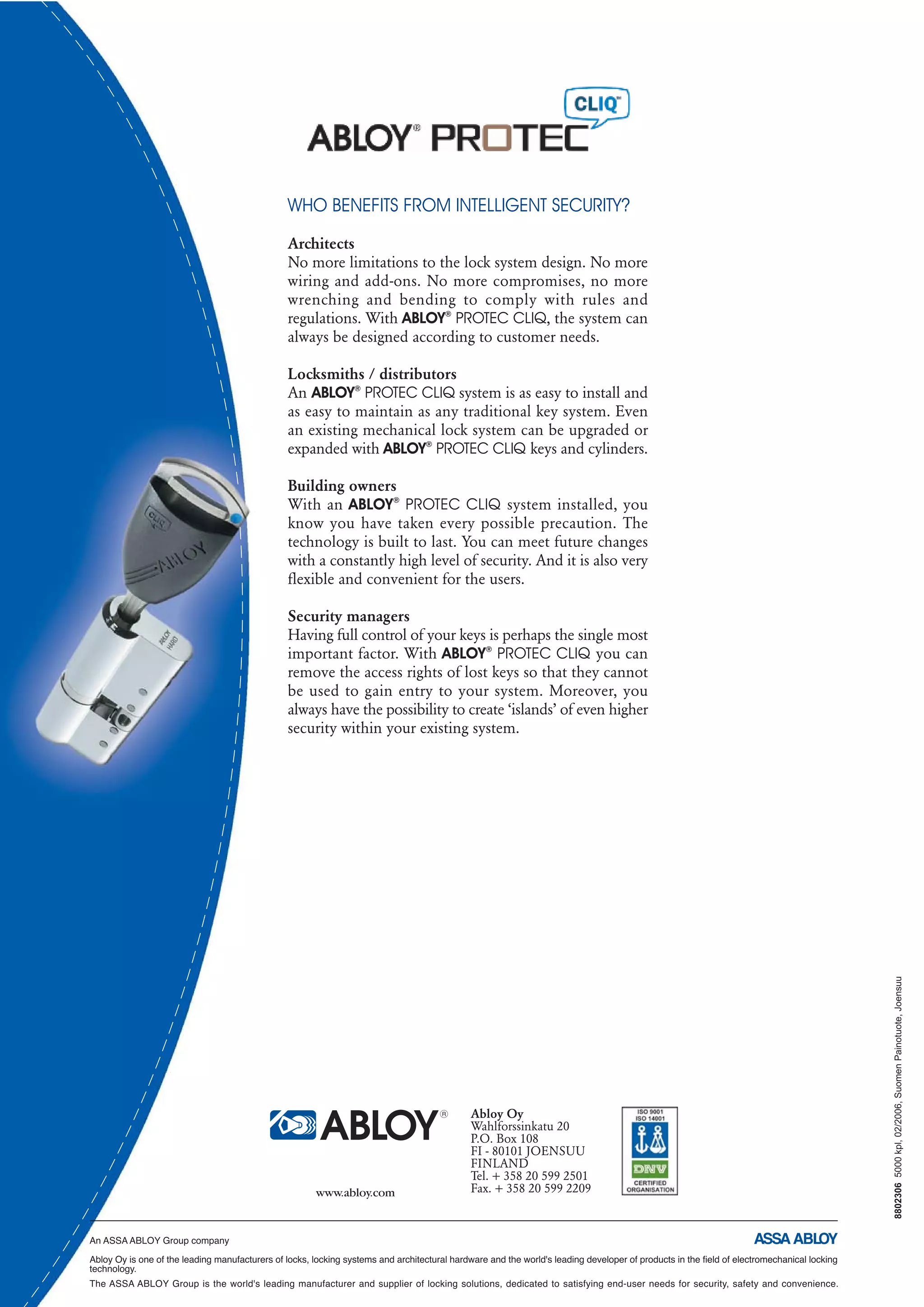 Abloy Smart Disc | PDF