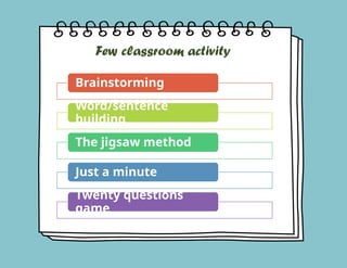 Activity based learning - Students centered learning method | PPTX