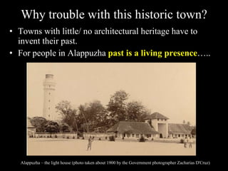A blueprint for conserving the historic canal precinct of alappuzha ...