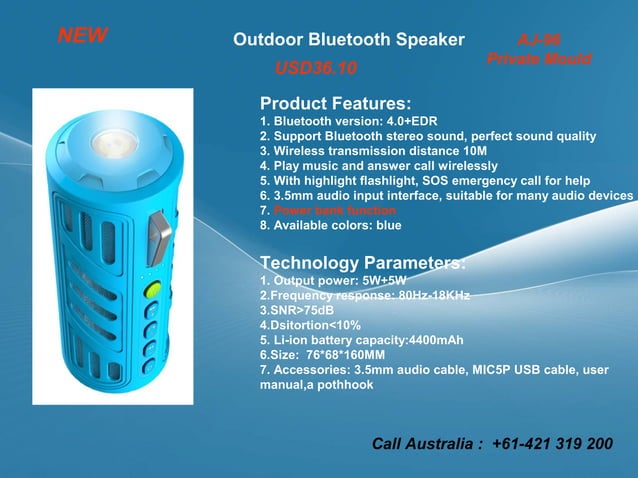 A bluetooth speakers catalog | PPT