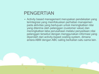 Activity Based Management | PPTX