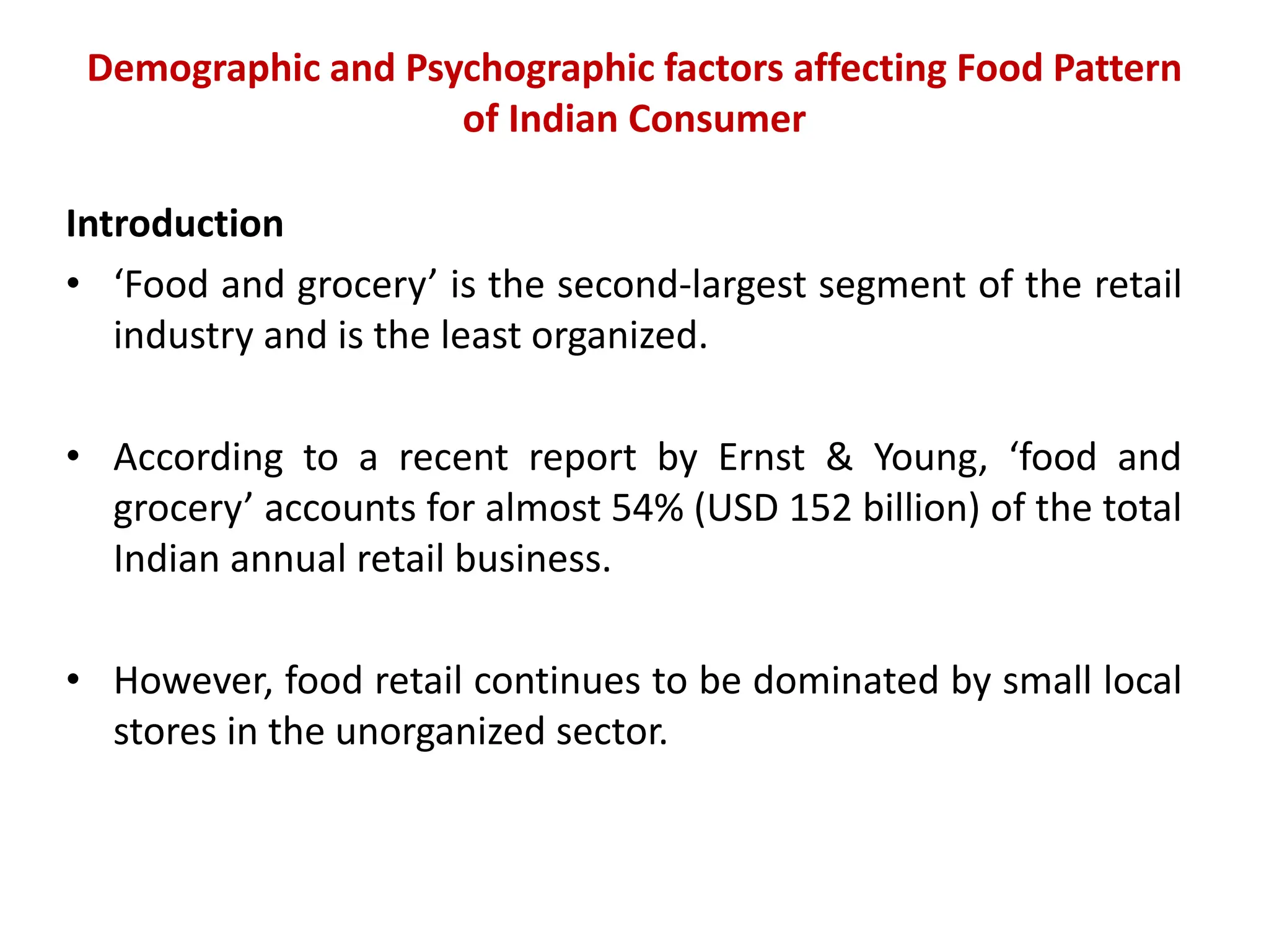 ABM-910 6. Demographic and Psychographic factors affecting Food Pattern ...