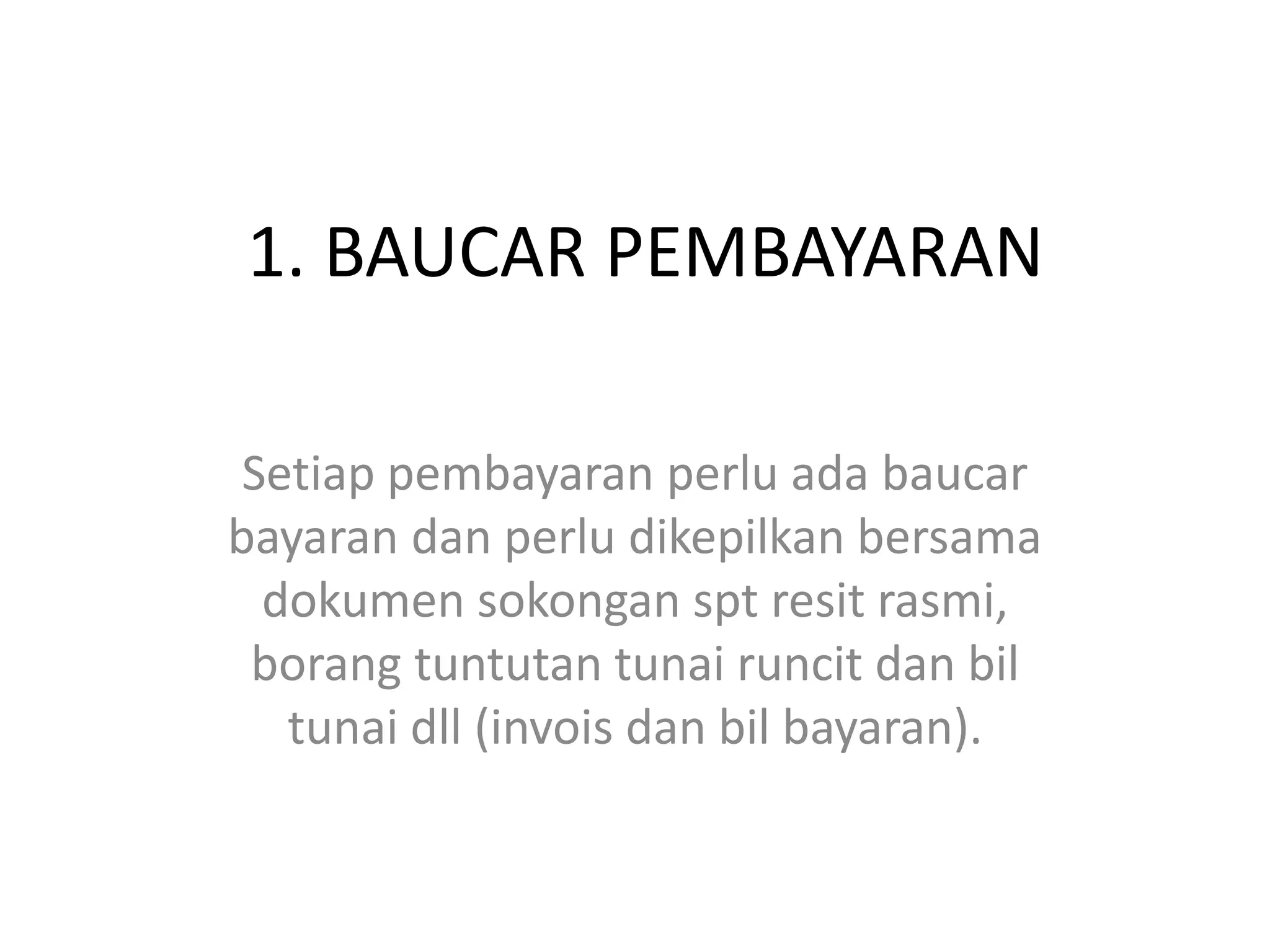 Abm baucar bayaran & resit rasmi | PDF