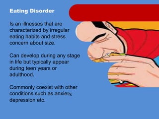 Eating disorder and four types of eating | PPTX