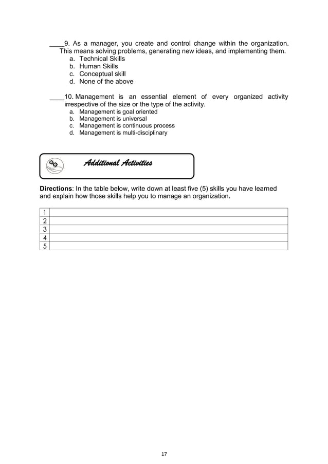 ABM 11_ORGANIZATION AND MANAGEMENT_Q1_W1_Mod1.pdf | Executive ...