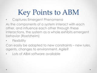 Agent Based Models | PPTX