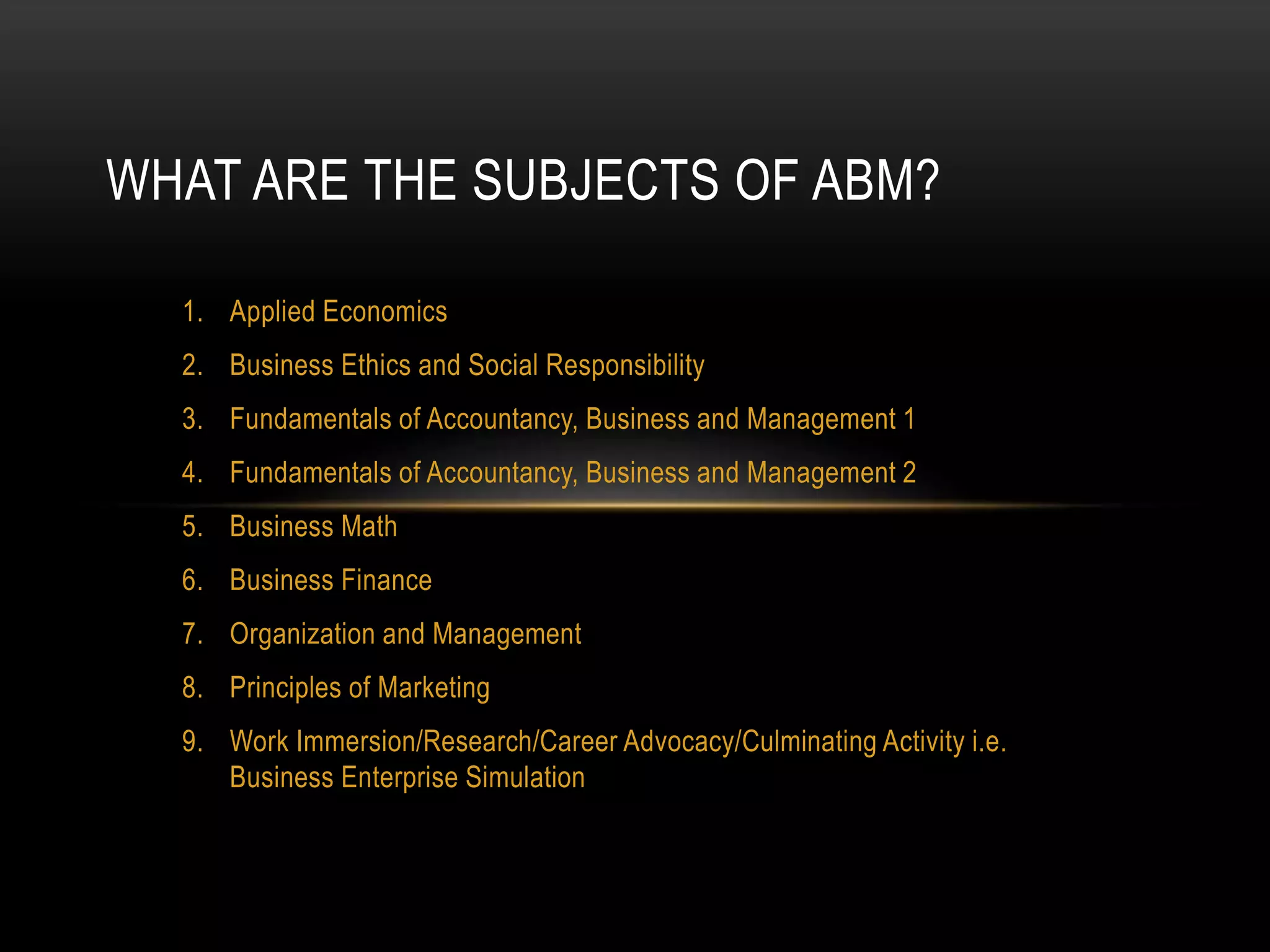 ABM Strand | PPTX