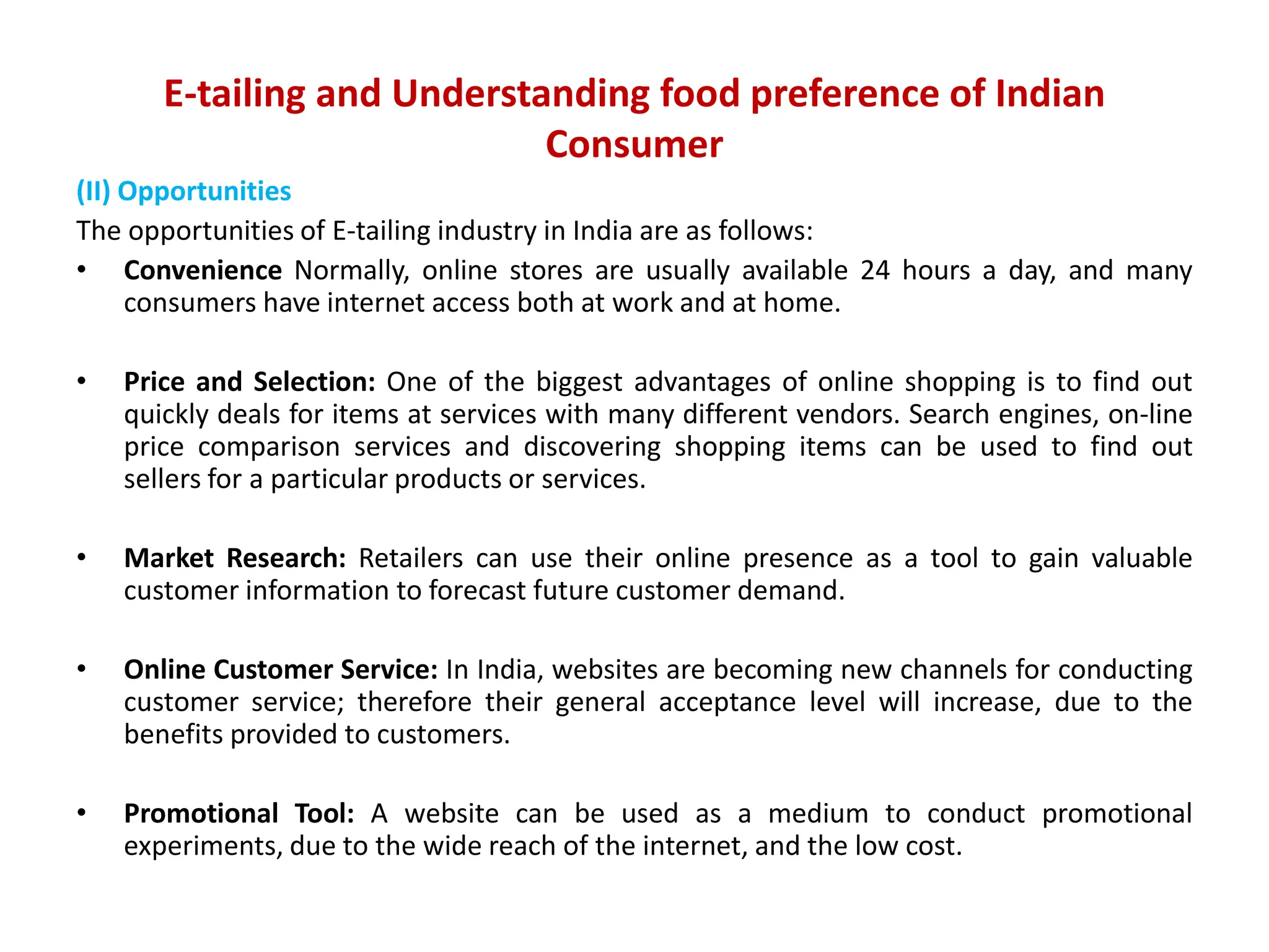 ABM910 4. E-tailing and Understanding food preference of Indian ...