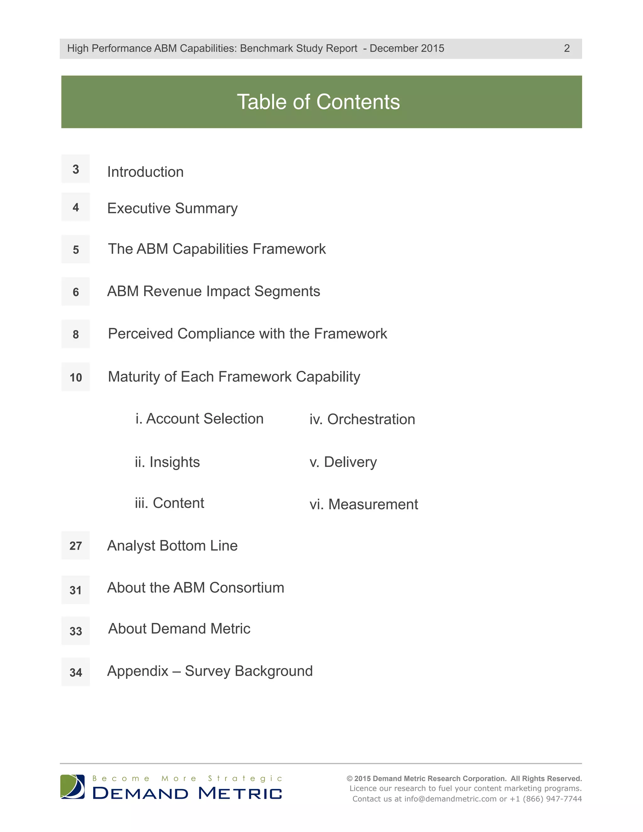 High Performance ABM Capabilities Benchmark Report | PDF