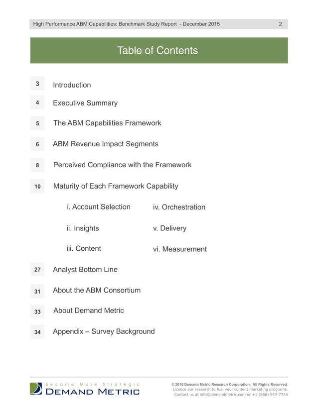 High Performance ABM Capabilities Benchmark Report | PDF