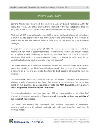 High Performance ABM Capabilities Benchmark Report | PDF