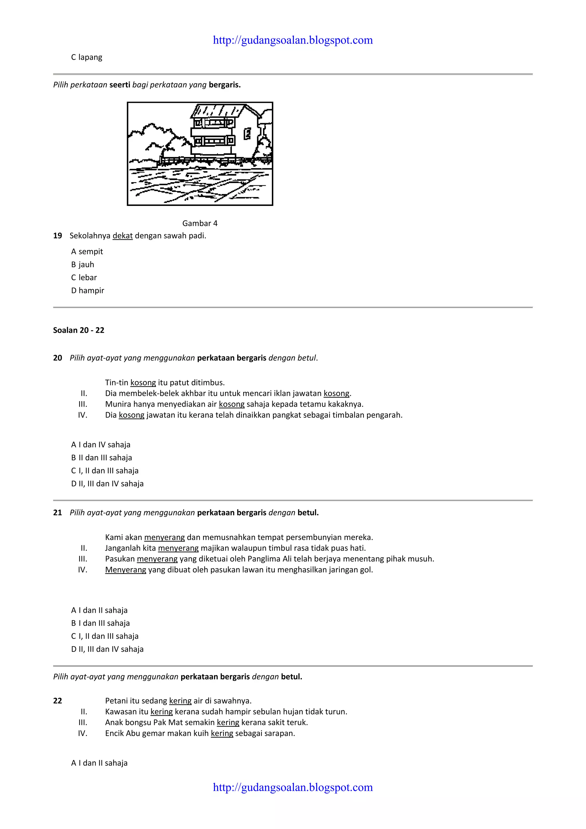 A bmk1 ujianupsr_set3_08 | PDF