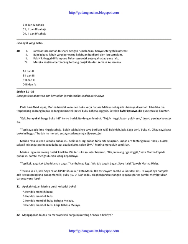 A bmk1 ujianupsr_set4_08 | PDF