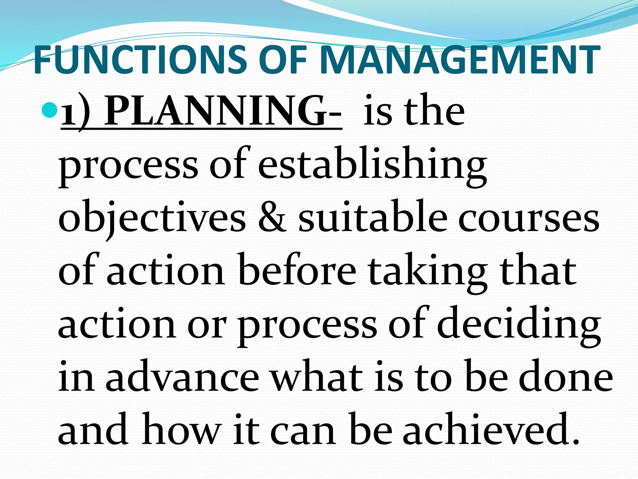 DEFINITION AND FUNCTIONS OF ORGANIZATION AND MANAGEMENT | PPTX