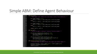 A Brief Introduction to Agent-Based Modelling | PPTX