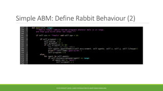 A Brief Introduction to Agent-Based Modelling | PPTX