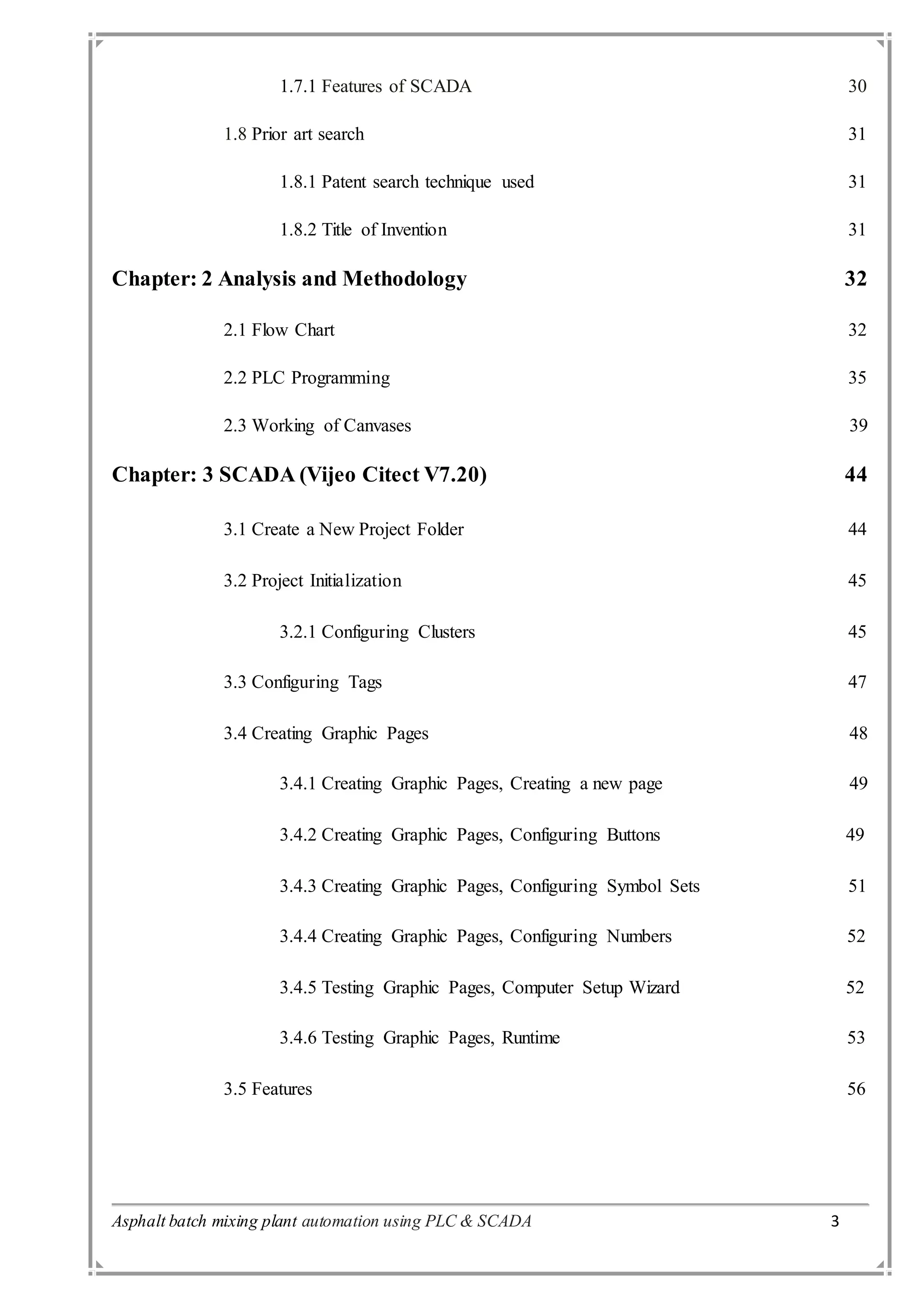 Asphalt batch process with PLC & SCADA full report | DOCX