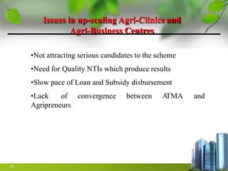 Agri-Clinic And Agribusiness Services Scheme In India | PPTX