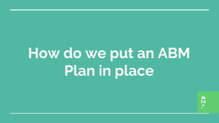 Creating an Account Based Marketing Strategy | PPT