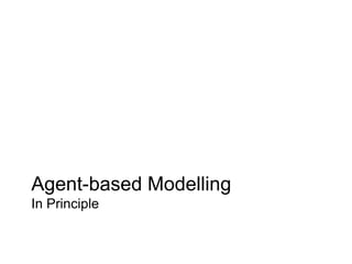 Introduction to Agent-based Modelling | PPTX