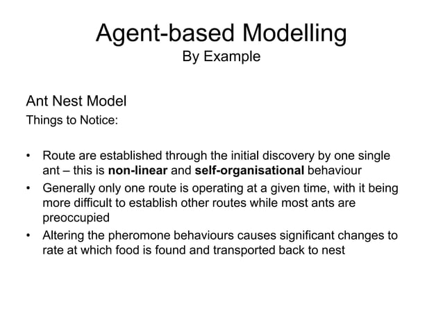 Introduction to Agent-based Modelling | PPTX | Physics | Science