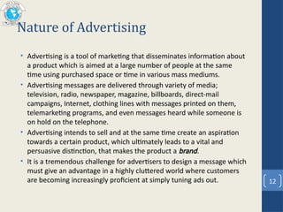 meaning and concept of advertising as a key element of marketing ...