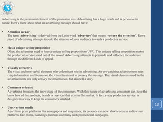 meaning and concept of advertising as a key element of marketing ...