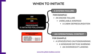 Airbus A320 - Abnormal and Emergency Procedures Basics | PPT