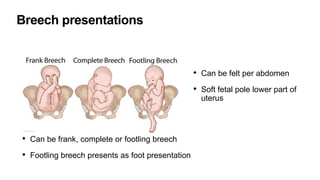 Abnormal lie & presentations; basic concepts | PPTX