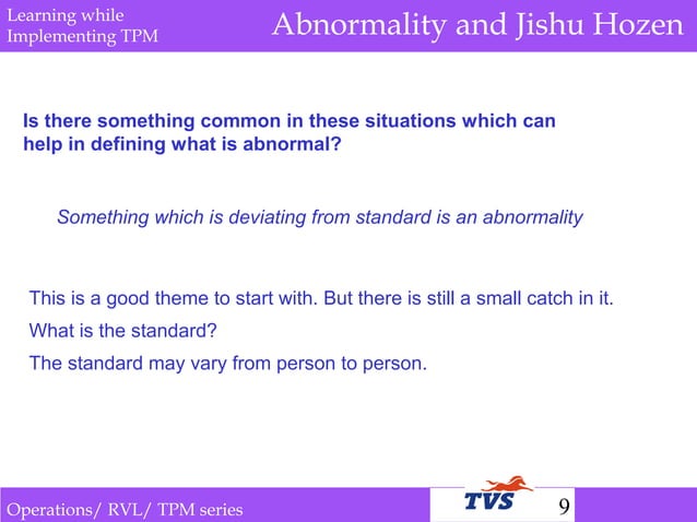 Abnomality and jishu hozen | PPT | Science
