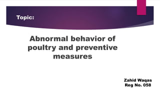 Abnormal behavior of birds in captivity.pptx